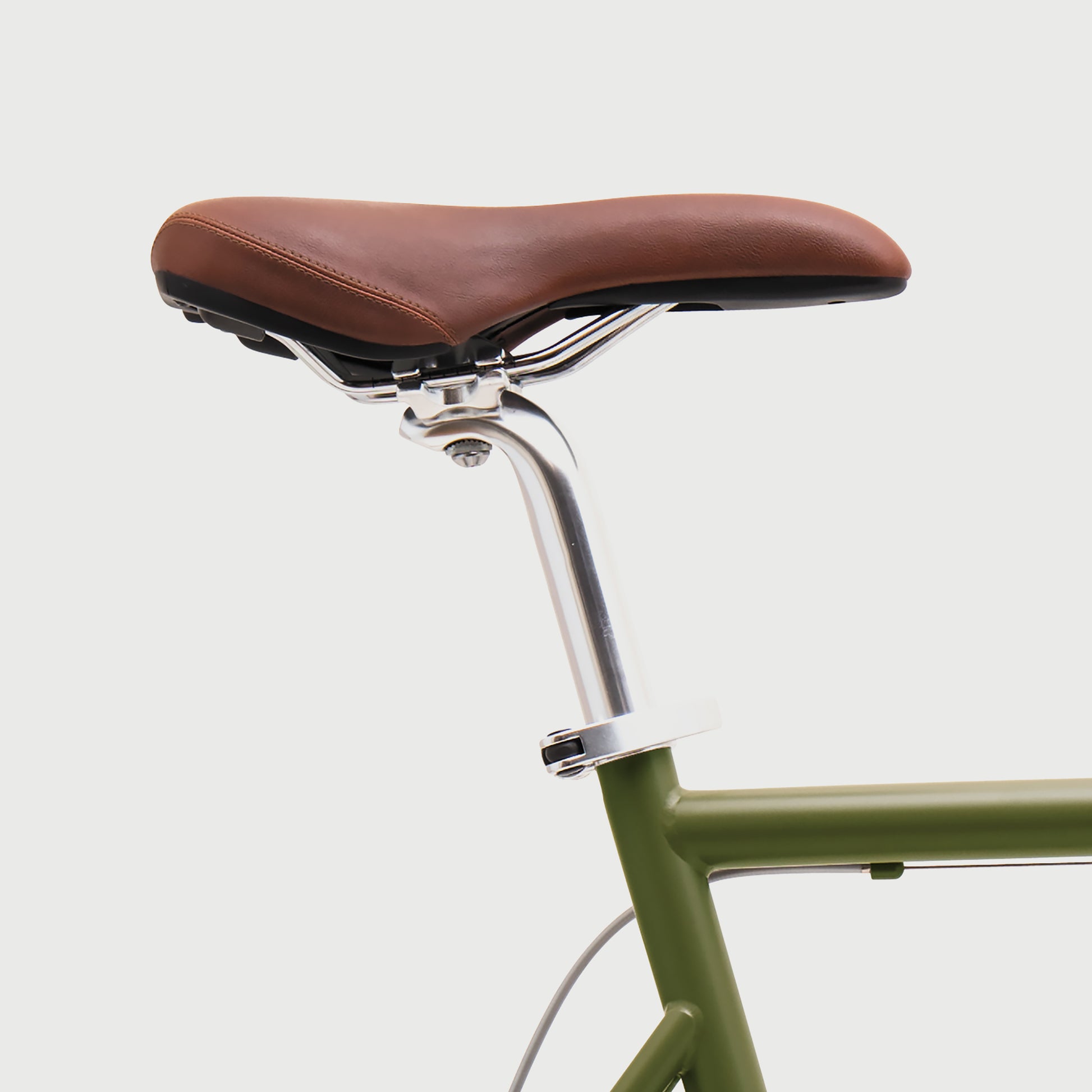 VELO - Saddle in dark brown faux leather (CS) – tokyobike London